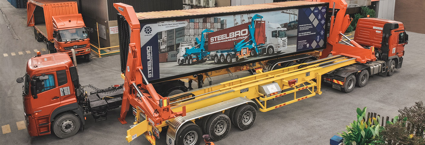 Sidelifters & Self-Loading Trailers for Container Handling- Steelbro